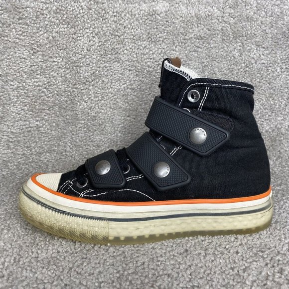 Coach | Shoes | Coach High Top Button Up Sneaker Style G564 Color Black ...